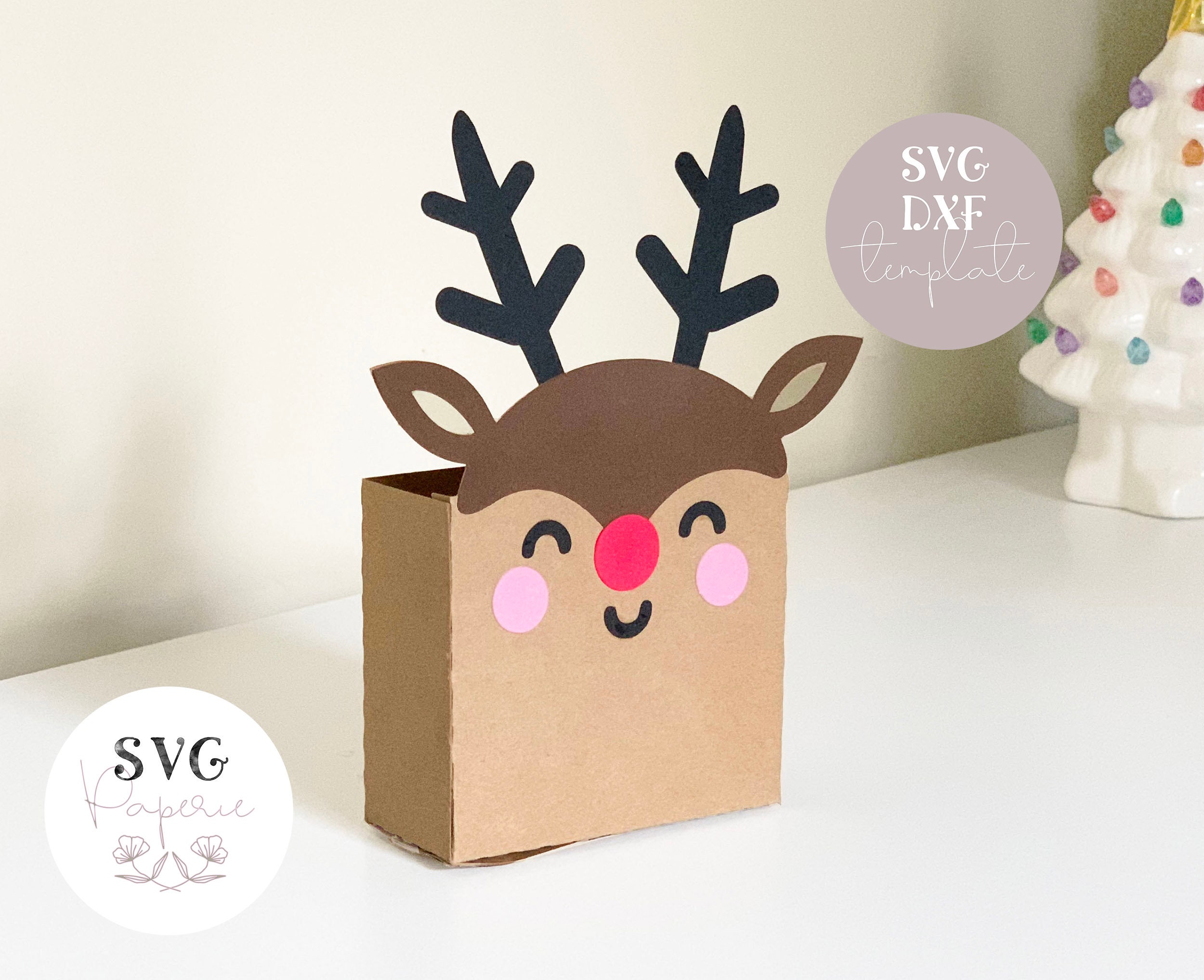 SVG - 3D Christmas Box Svg Bundle - Santa Box, Reindeer Box and Elf Box ...