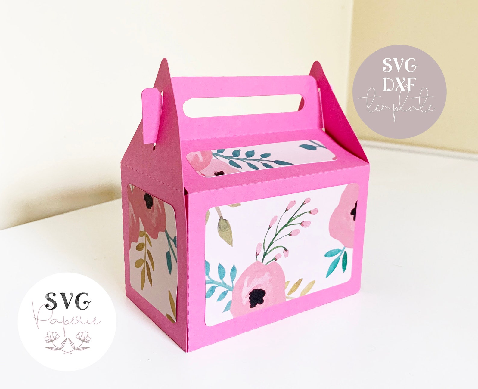 SVG - 3D Basic Gable Box Svg - INSTANT Download, Box Svg, Party Favor Box, Template, 3d Svg ...