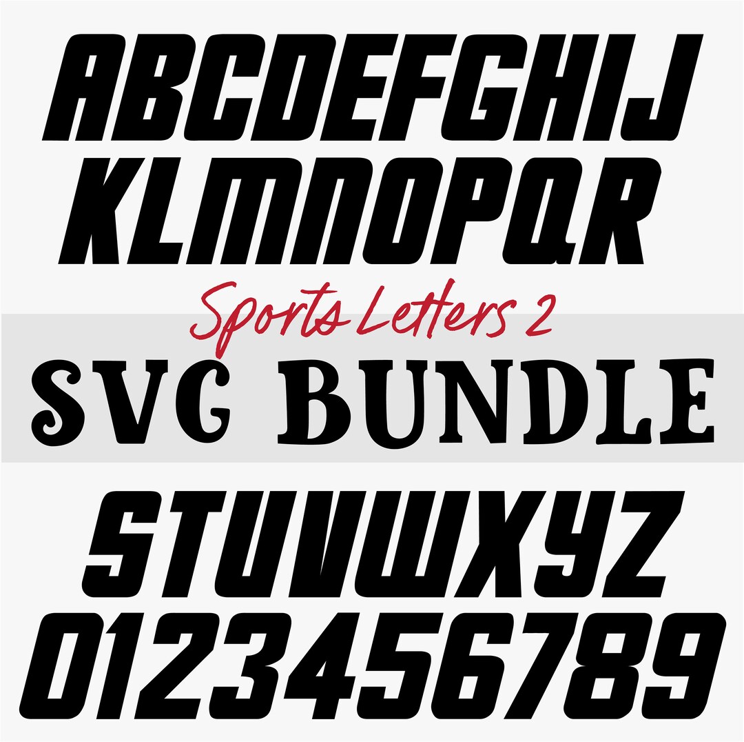 SVG Bundle - Sports Letters SVG Bundle - Football Svg Letters, Sports ...