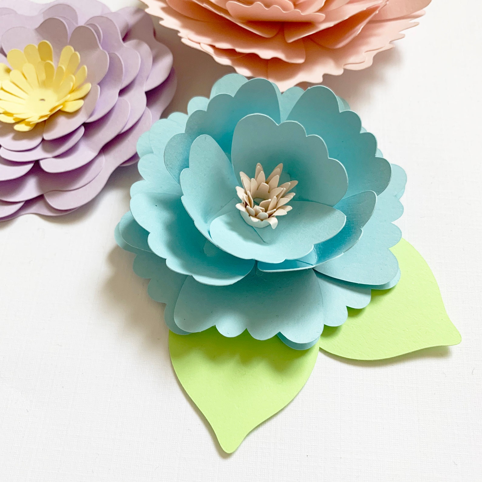 SVG - 3D Spring Flower Template Bundle 2, INSTANT Download, Layered ...