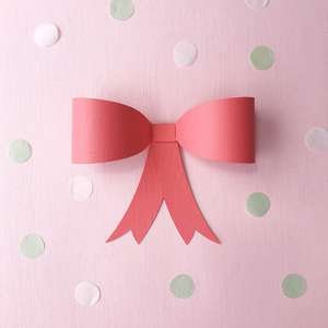 SVG - Cute 3D Bow Template, 3d Bow Svg, INSTANT Download, Dxf File Also ...