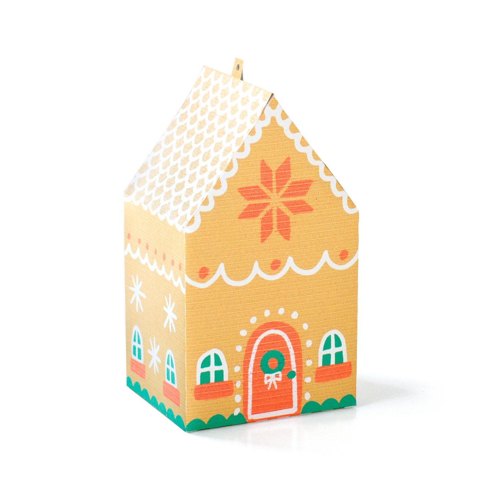 SVG - Printed Gingerbread House Box SVG - INSTANT Download, Christmas ...