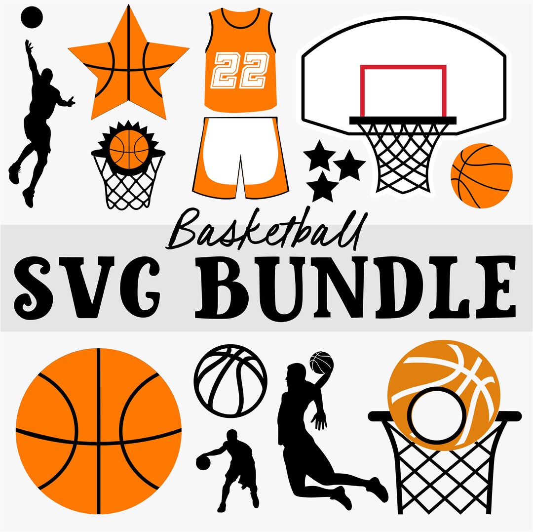 SVG Bundle - Basketball SVG Bundle - Basketball Graphics, Sports Svg ...