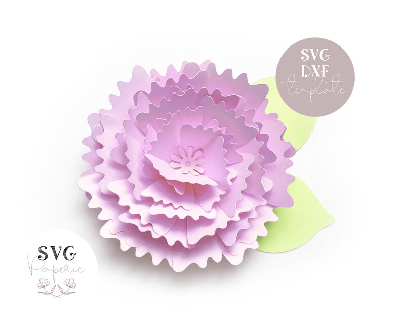 SVG - 3D Flower Template, Peony Svg Template 2, INSTANT Download, Dxf ...