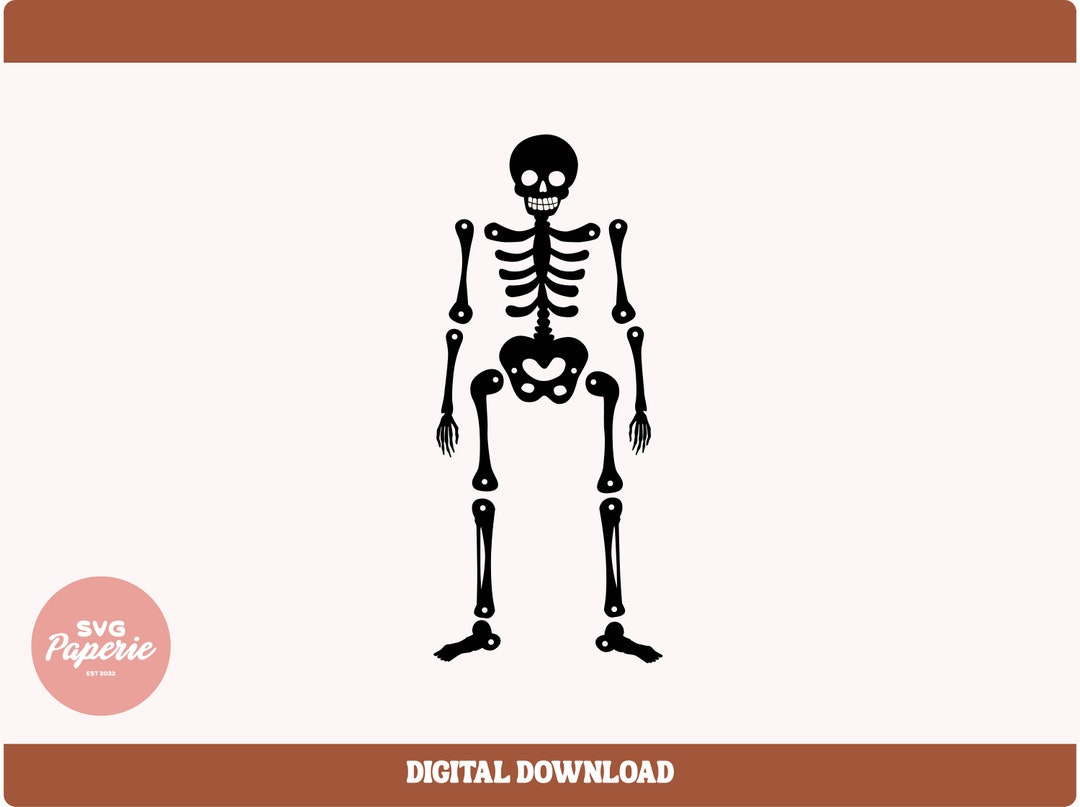 SVG - Halloween Skeleton Svg - Halloween Svg- Simple Skull Svg - Simple ...