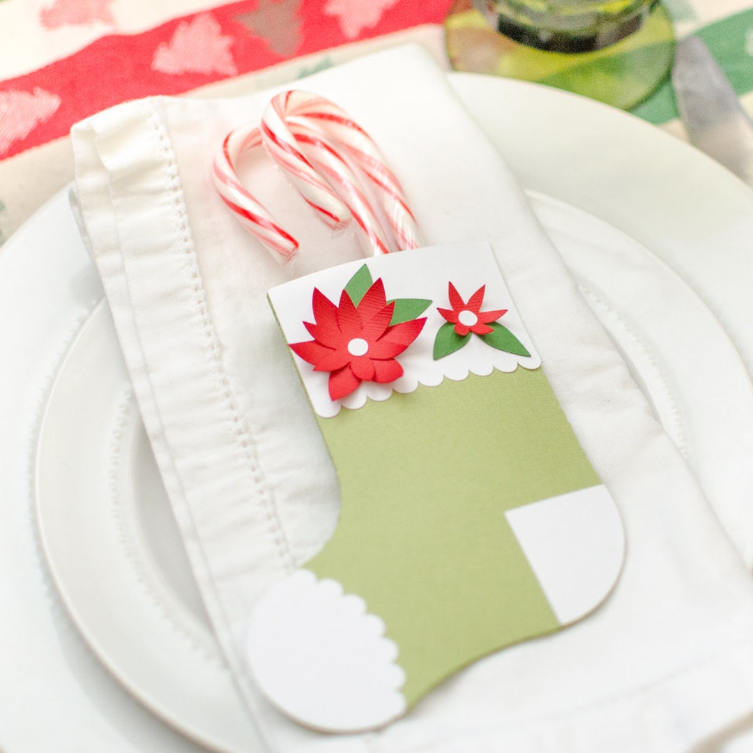 SVG - 3D Christmas Stocking File - INSTANT Download, Christmas Table ...