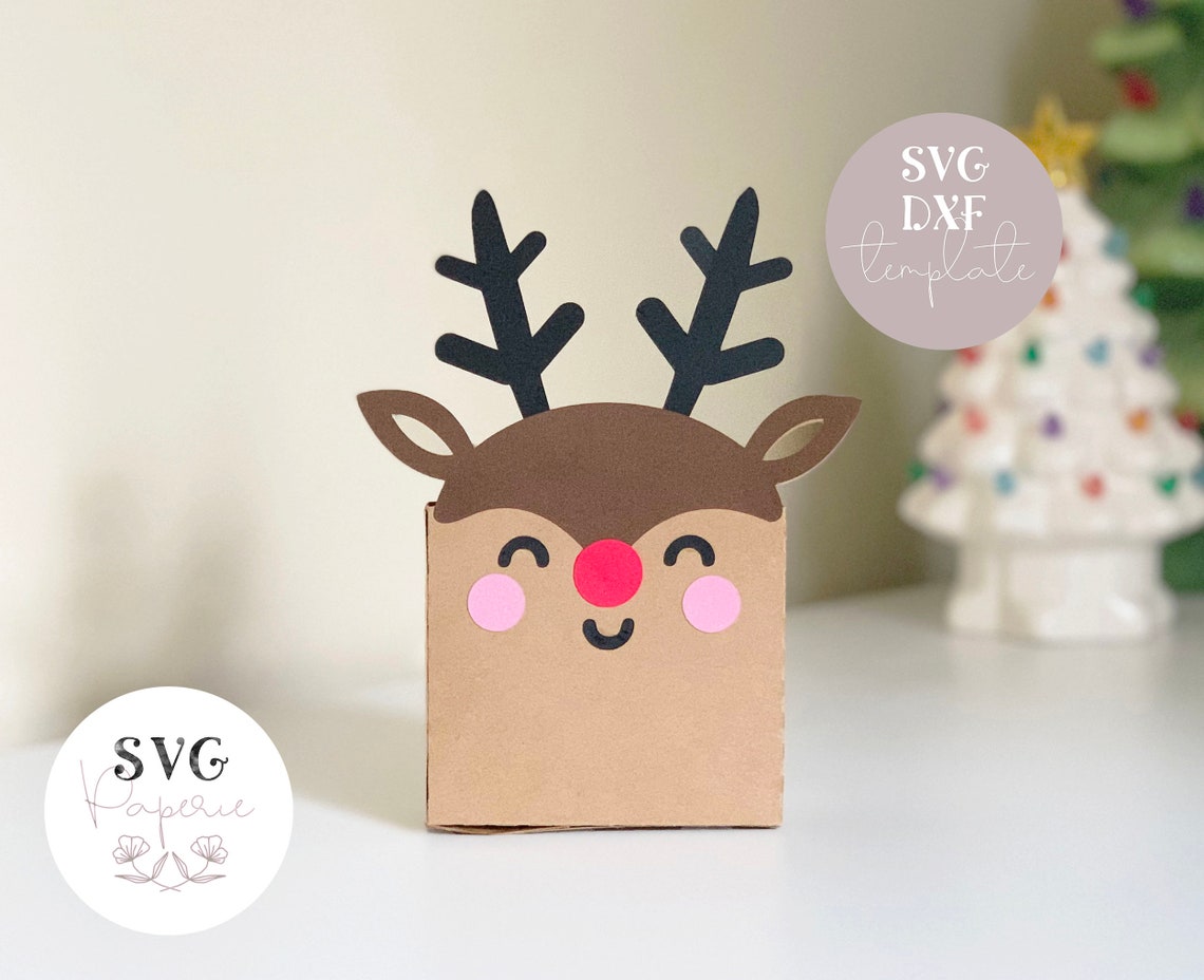 SVG 3D Christmas Box Svg Bundle Santa Box, Reindeer Box and Elf Box Svg ...