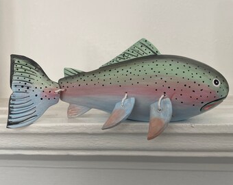 Rainbow Trout Figurine - Etsy