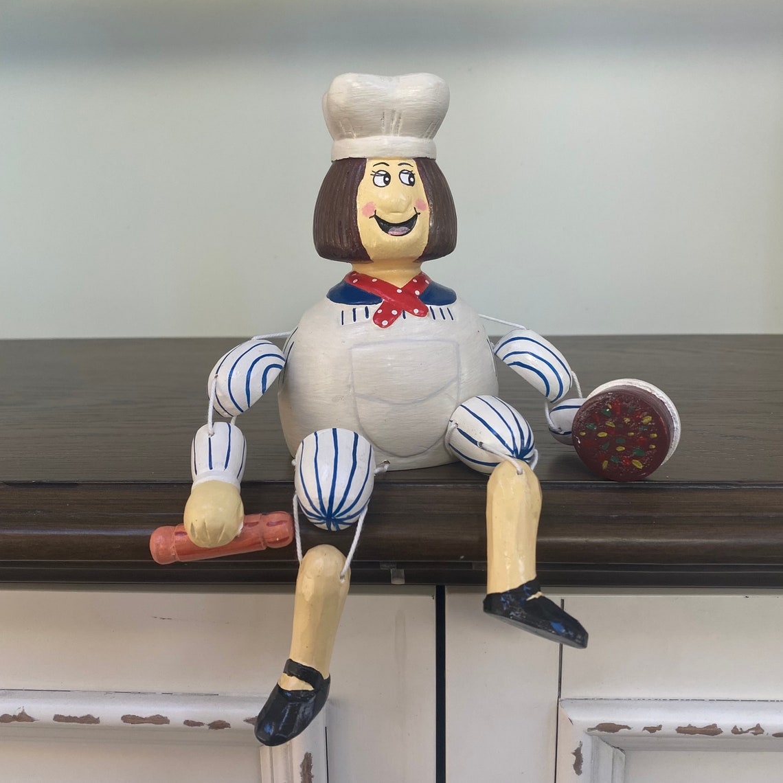 Baker Hand Painted Collectable Figurine Kitchen Art Gift - Etsy