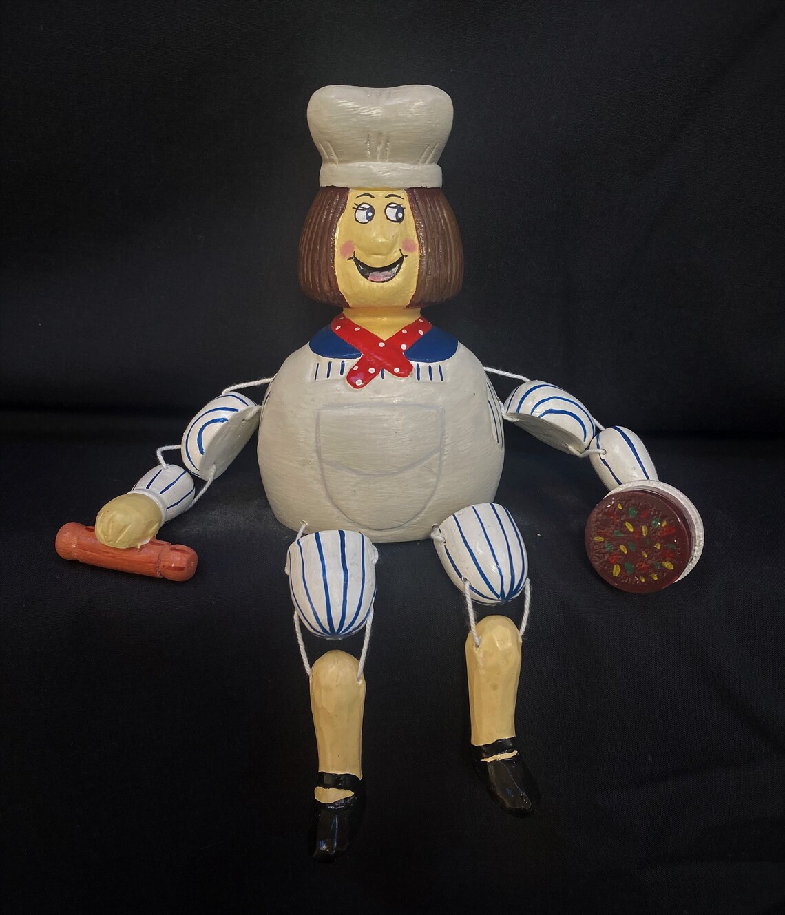Baker Hand Painted Collectable Figurine Kitchen Art Gift - Etsy