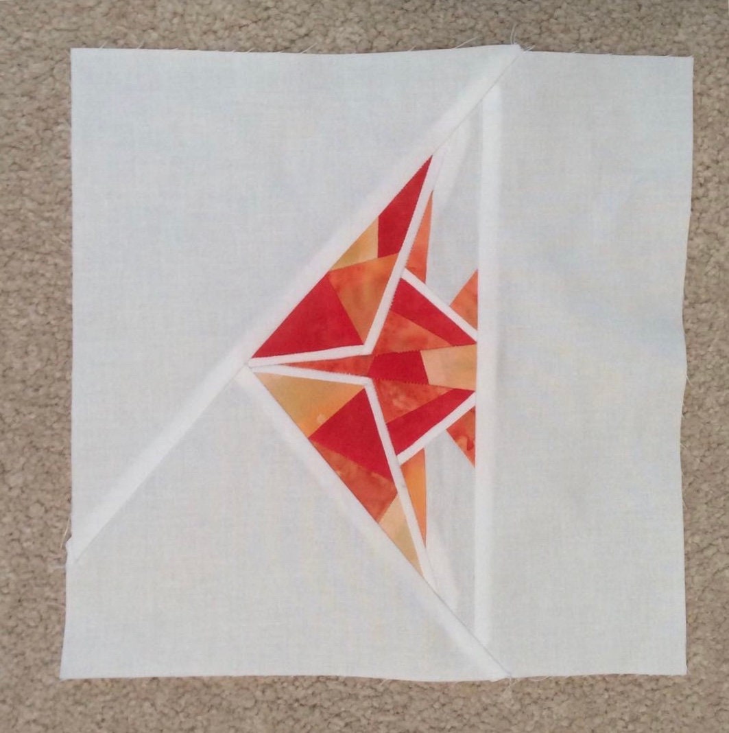 Fish Foundation Paper Piecing Pattern. 2 Sizes: 9 in and 16.5 In ...