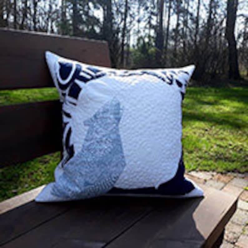 Wolf Under the Moon Quilting Pattern. Foundation Paper Piecing Pattern ...