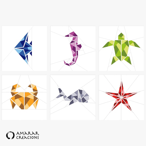 Paper Pieced Animals - Etsy