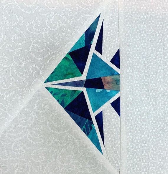 Fish Foundation Paper Piecing Pattern. 2 Sizes: 9 in and 16.5 | Etsy