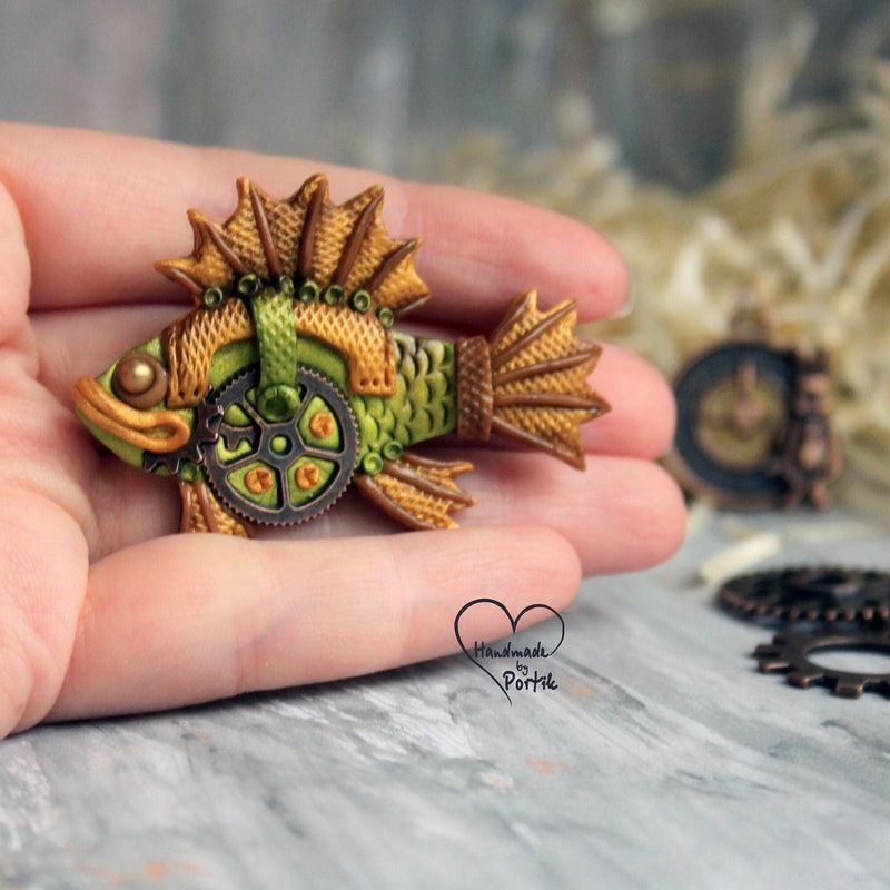 Steampunk Brooch - Etsy