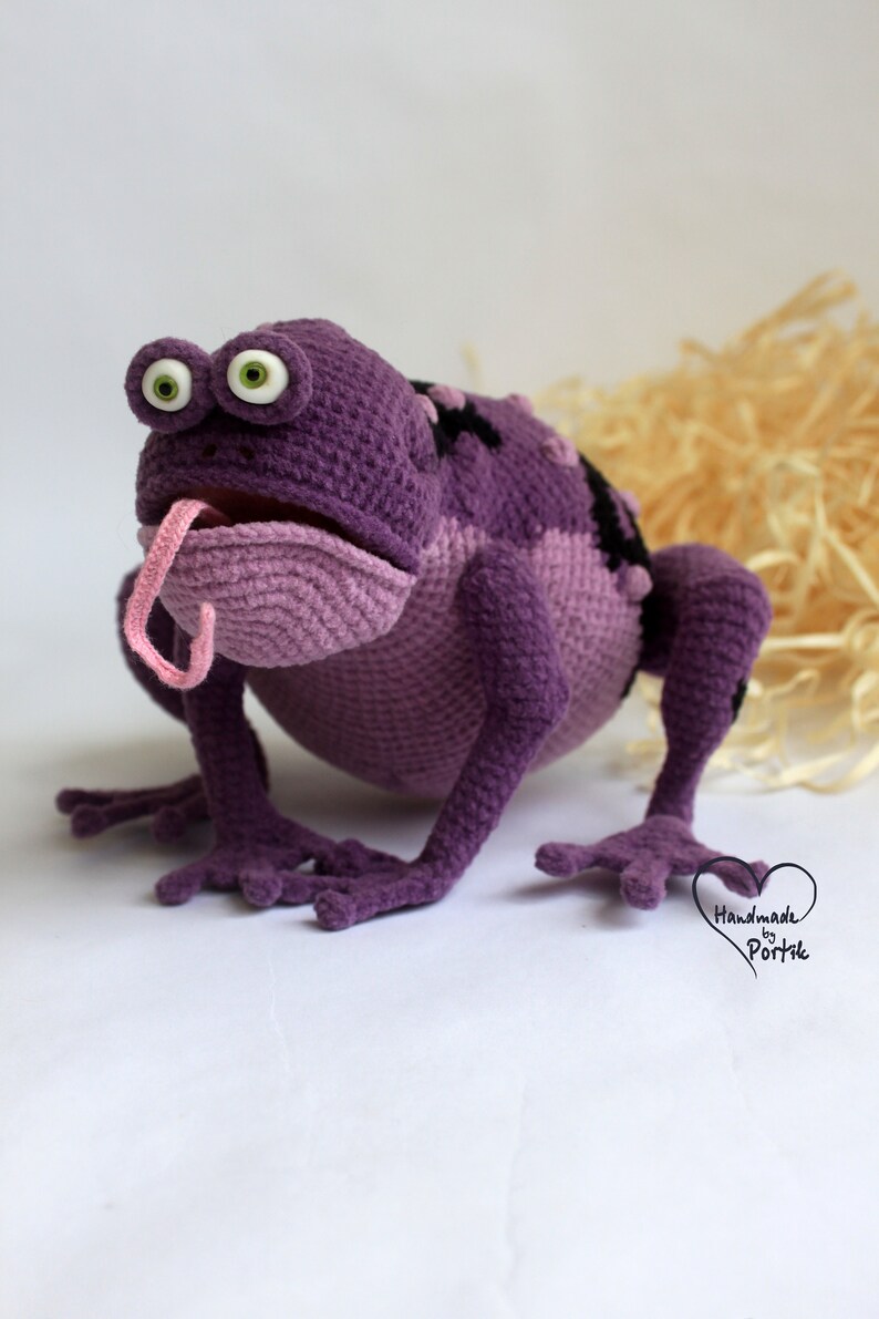 Funny Toad Crazy Frog Crochet Funny Toad Crochet Animals Funny - Etsy