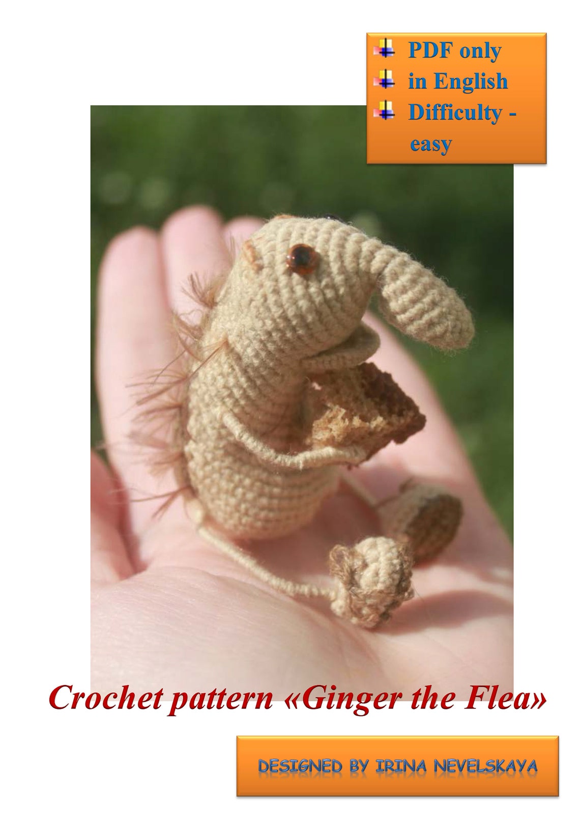 Funny Flea Amigurumi Häkel Crochet Flea Pattern Tutorial - Etsy