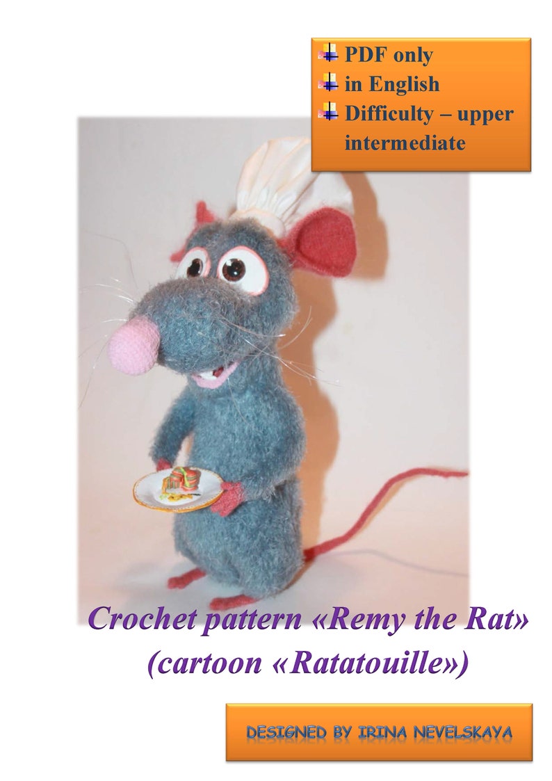 Cute Rat Amigurumi Häkel Crochet Mouse Pattern Tutorial Rat | Etsy