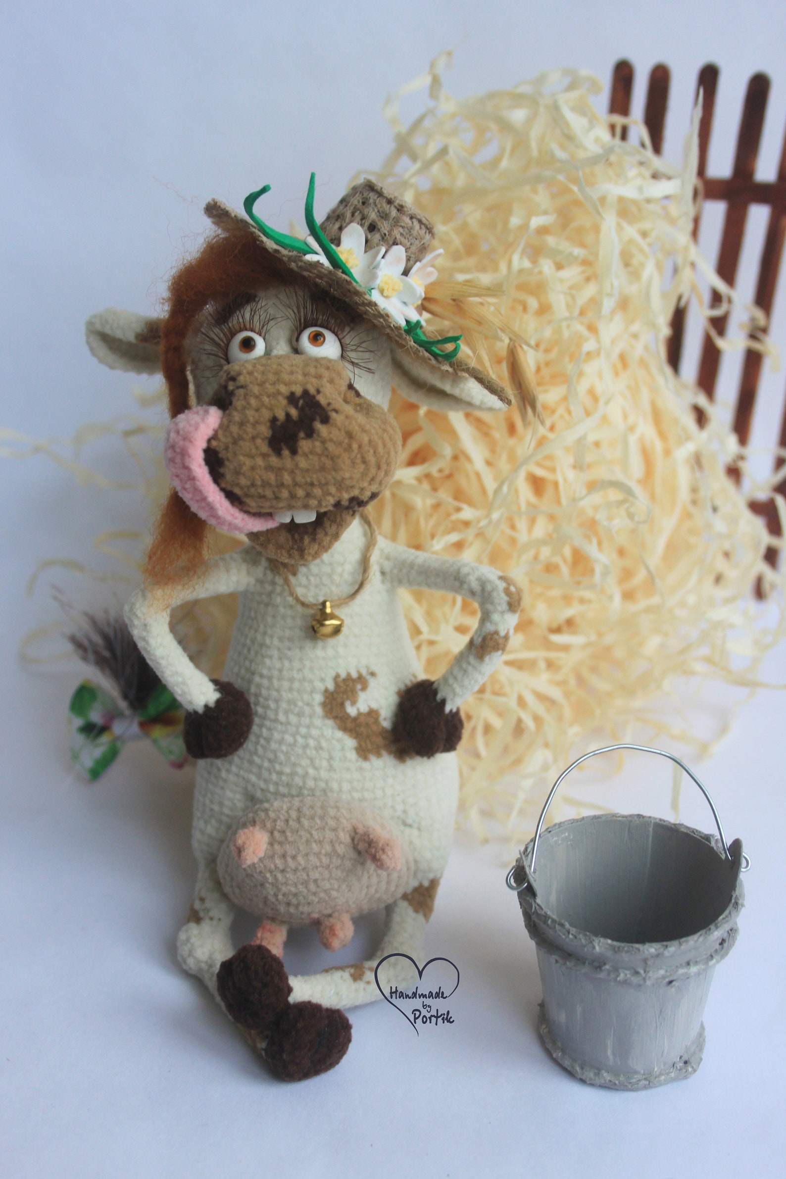 Funny Cow Crochet Pattern Cute Cow Cool Cow Tutorial Crochet Cow ...