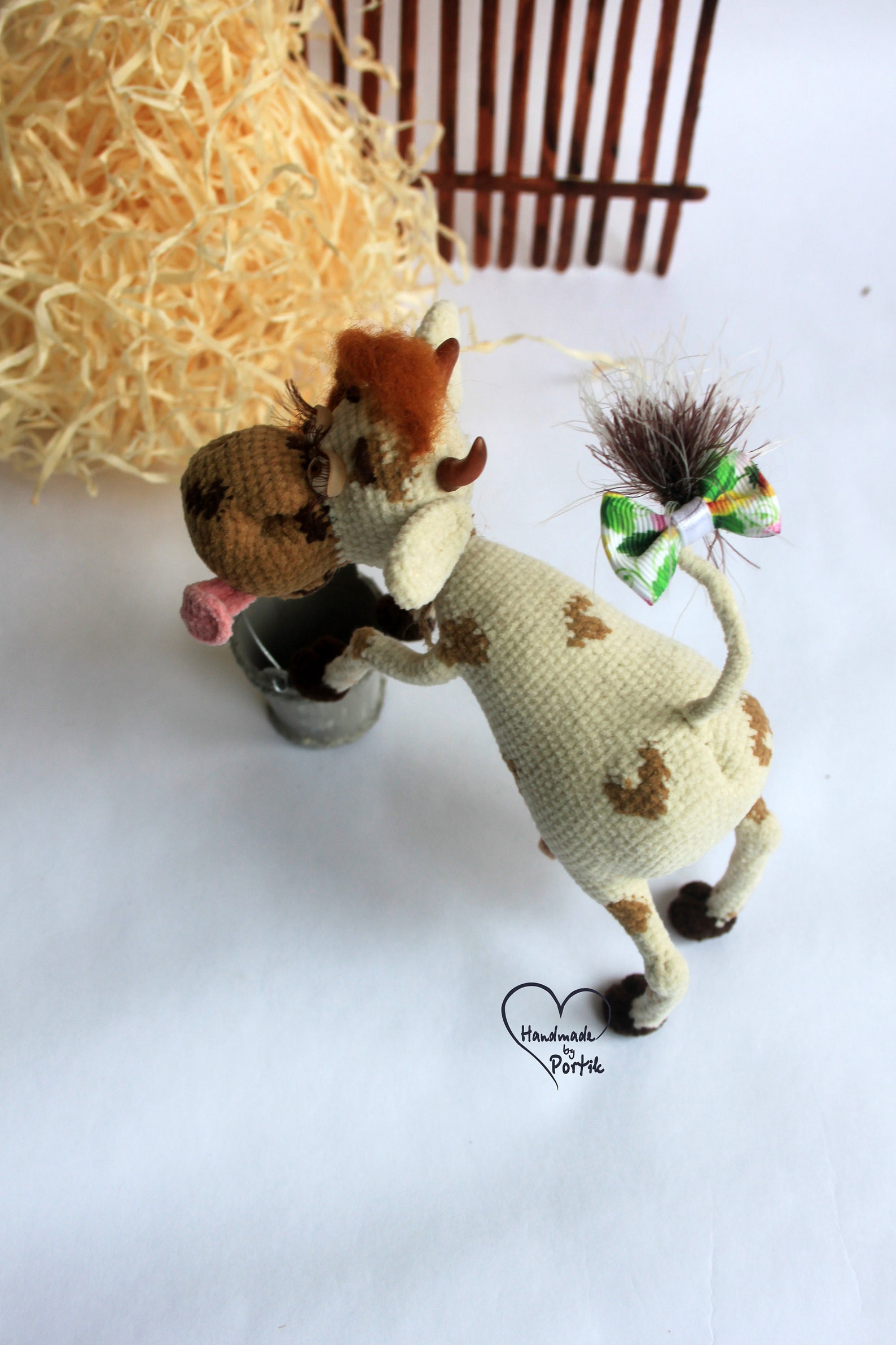 Funny Cow Crochet Pattern Cute Cow Cool Cow Tutorial Crochet Cow ...