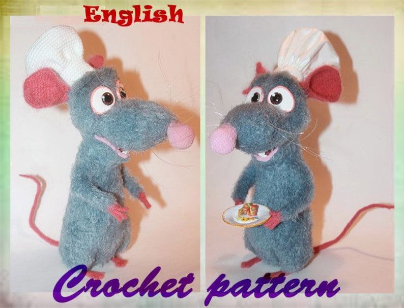 Cute Rat Amigurumi Häkel Crochet Mouse Pattern Tutorial Rat | Etsy