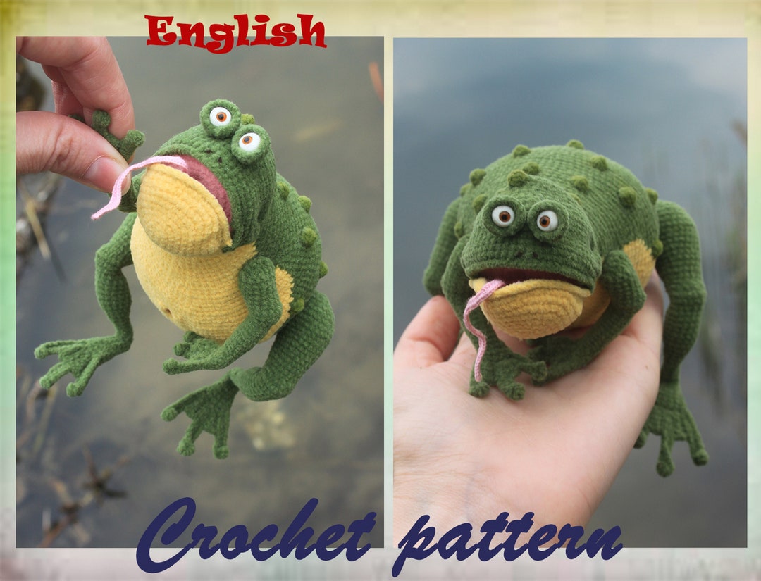 Funny Toad Crochet Pattern Frog Pattern Amigurumi Tutorial Crochet Toad ...