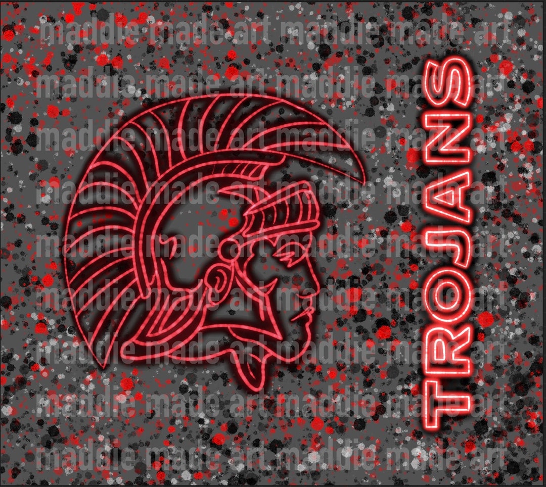 Neon Trojan Tumbler Sublimation PNG File - Etsy