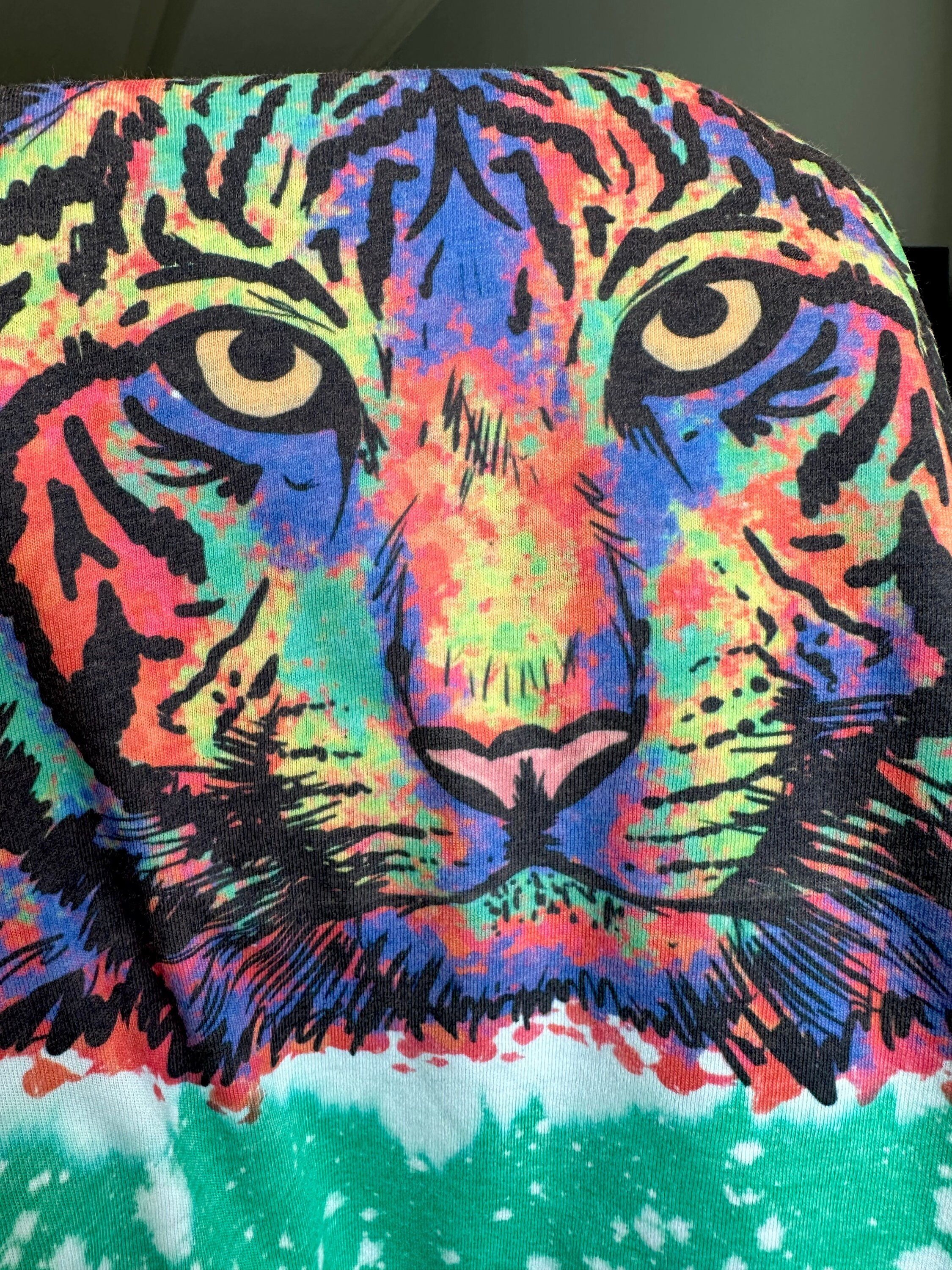Colorful Rainbow Tiger Face Head PNG File - Etsy