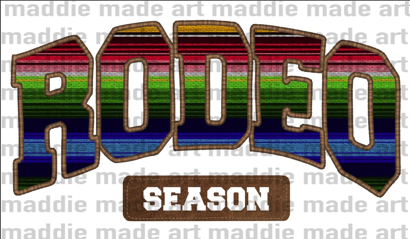 Rodeo Season Design Cowgirl Cowboy PNG File - Etsy