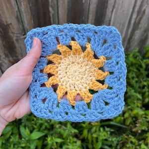 The Original Crochet Sun Granny Square Pattern PDF, Easy to Follow ...
