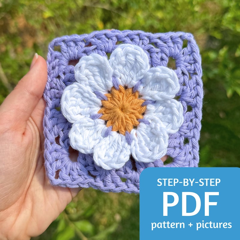 Flower Granny Square - Etsy