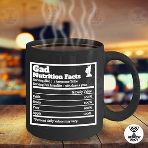Gad Tribe of Gad Gad Symbol Hebrew Israelite Mug Hebrew Israelite Cup ...