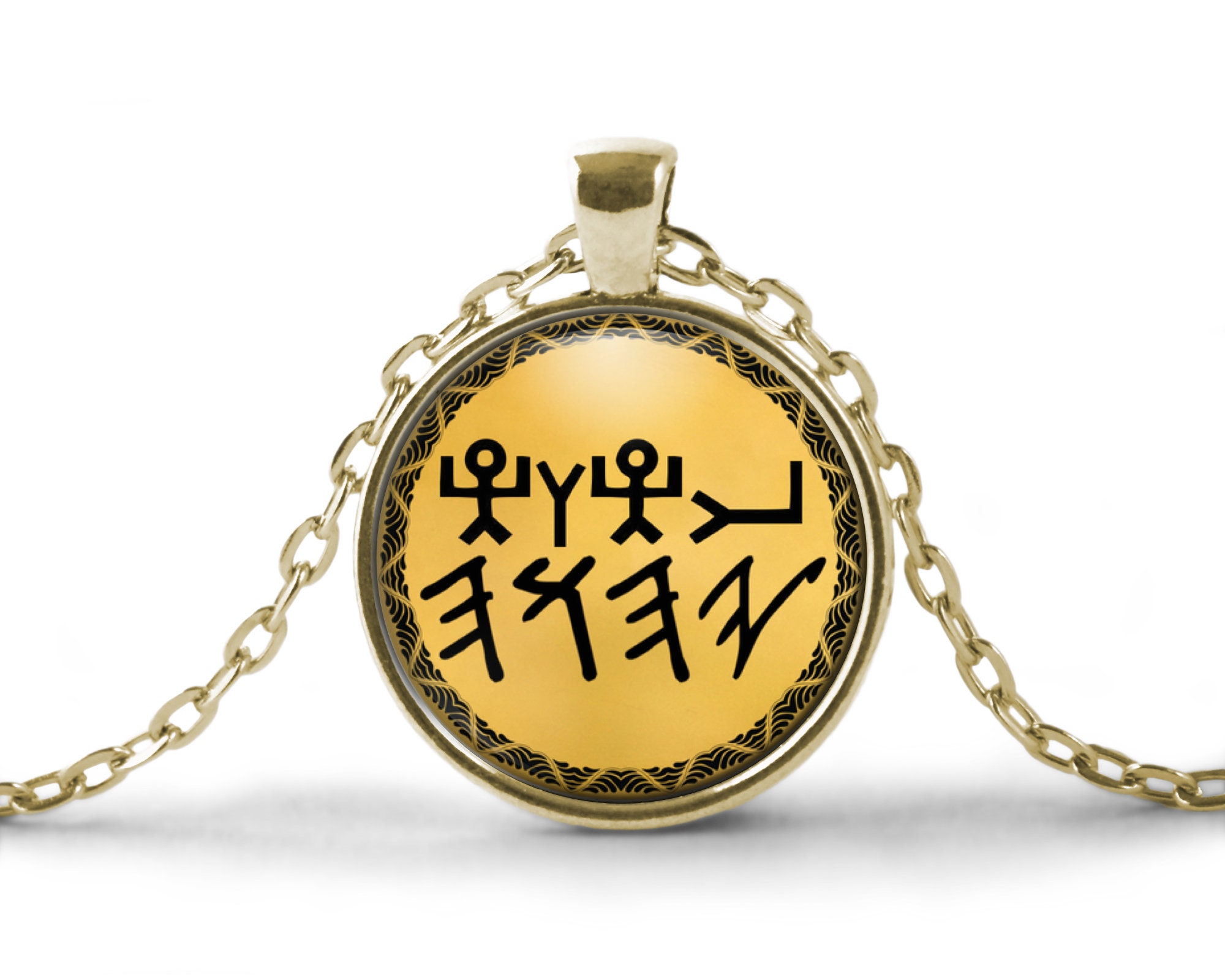 Paleo Hebrew YHWH Tetragrammaton Necklace YAH Israelite Paleo | Etsy