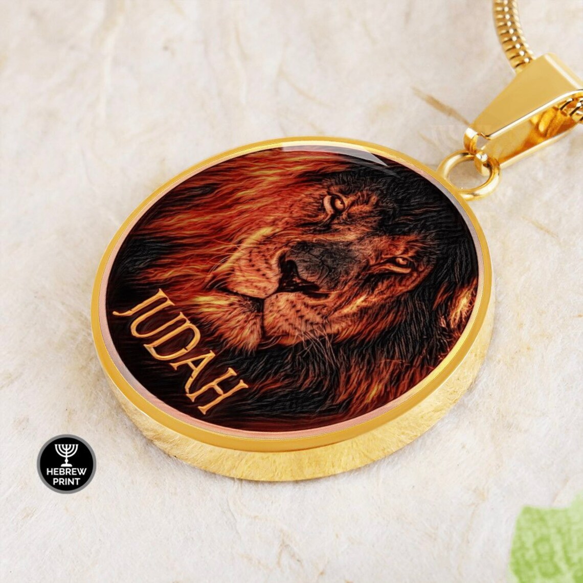 Lion of Judah Necklace Hebrew Israelite Jewelry for Men and | Etsy
