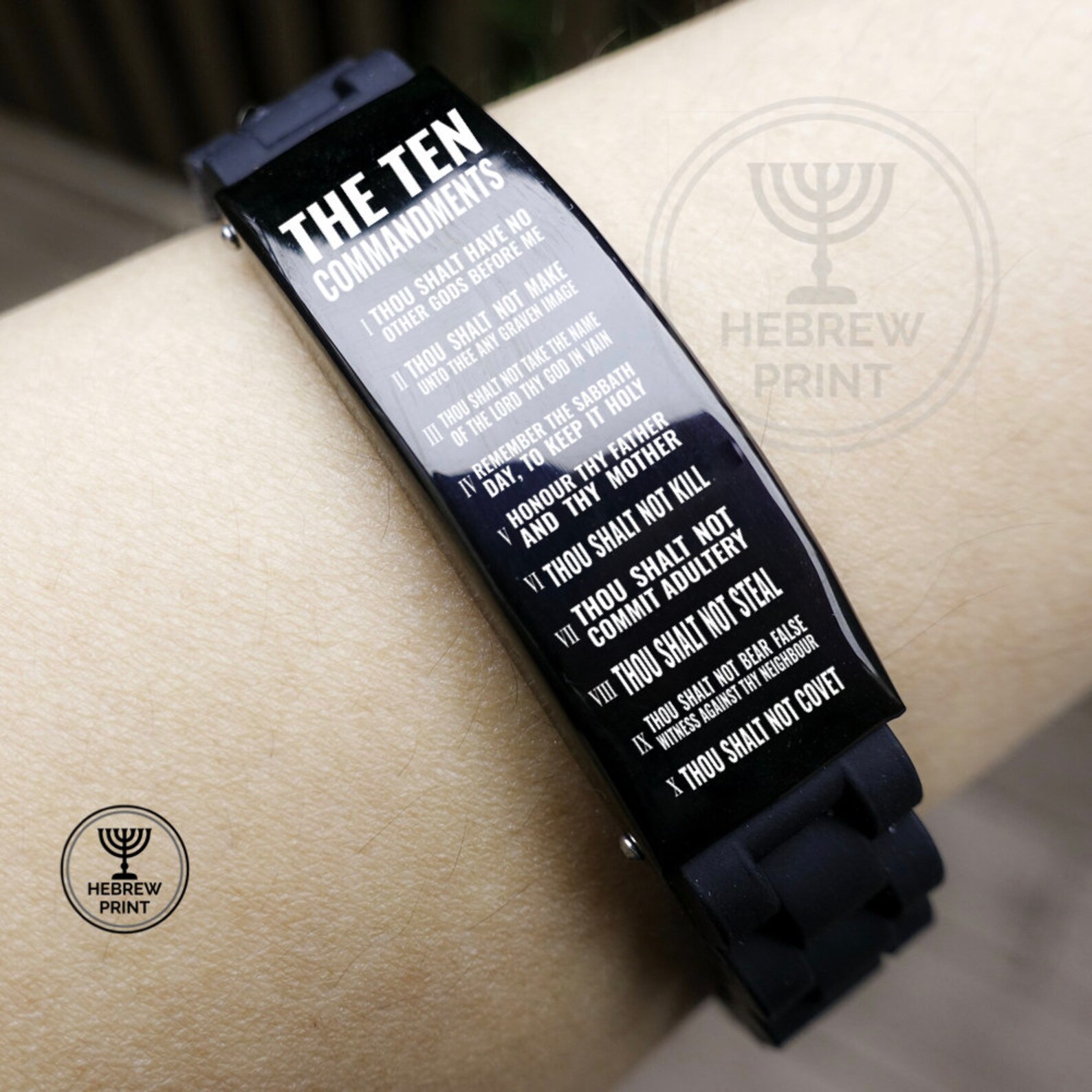 Ten Commandments Bracelet, Bible Verse Bracelet, Hebrew Israelite ...