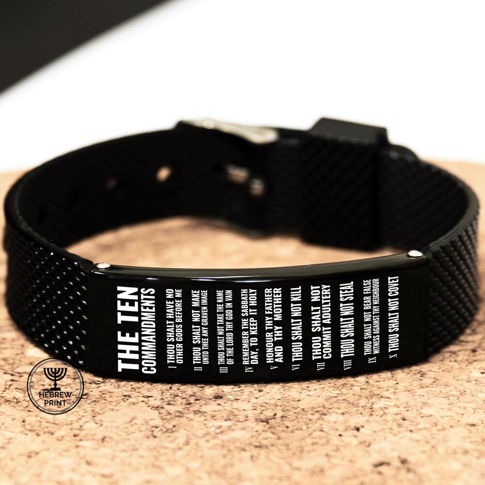 The 10 Commandments Bracelet, Ten Commandments Bracelet, Bible Verse ...