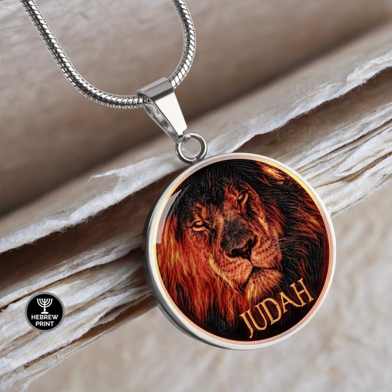 Lion of Judah Necklace, Hebrew Israelite Jewelry for Men and Women ...