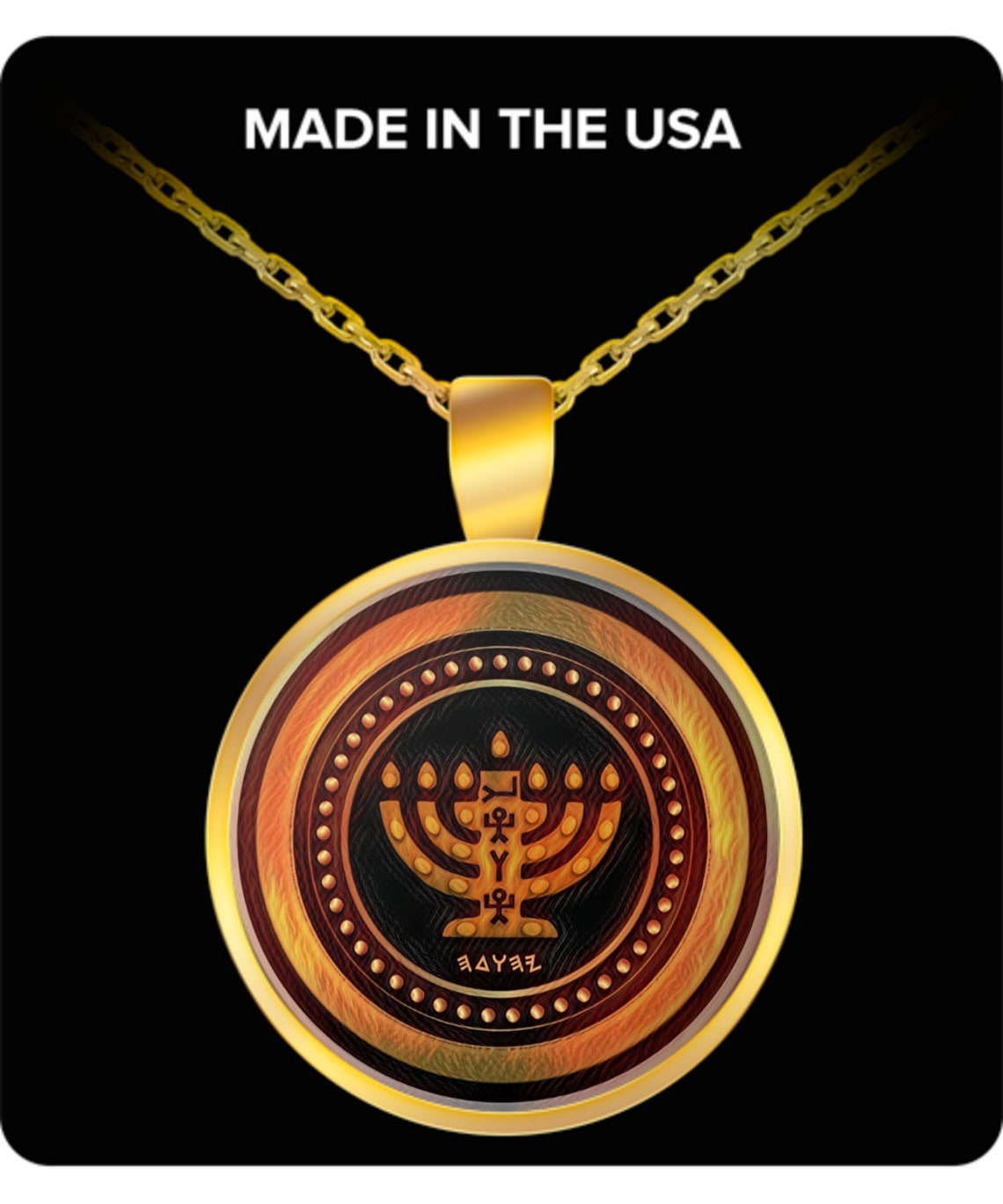 YHWH Yahawah Necklace Paleo Hebrew Israelite Jewelry for Men | Etsy Canada