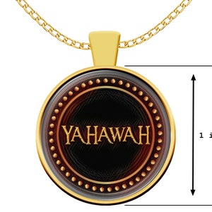 Yahawah Necklace Name of God YHWH Necklace YHVH YHWH Yahweh | Etsy