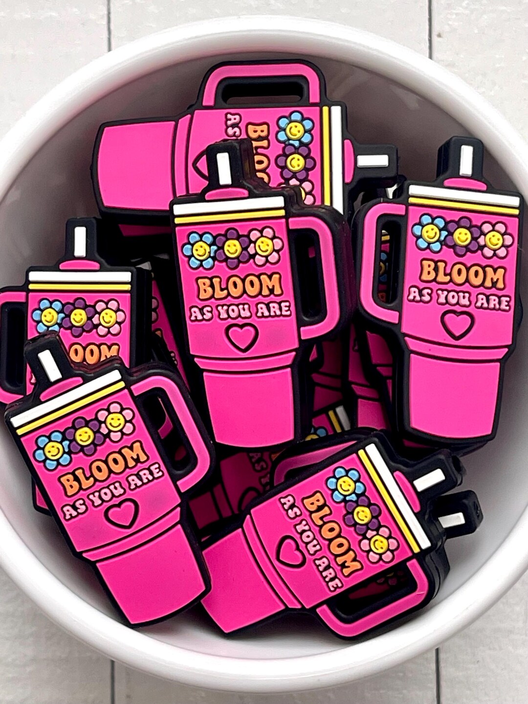 Bloom as You Are Focal Bead, for Pen Keychain DIY, 1 Piece, Flower ...