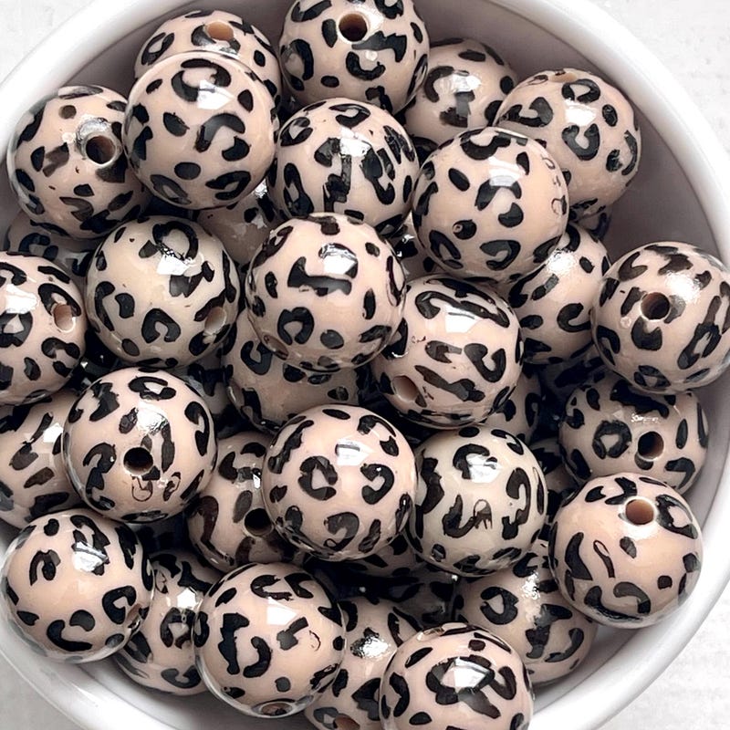 Leopard Print Beads - Etsy