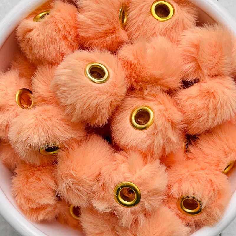 Peach Pom Pom - Etsy