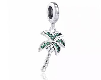Palm Tree Pandora Charm - Etsy