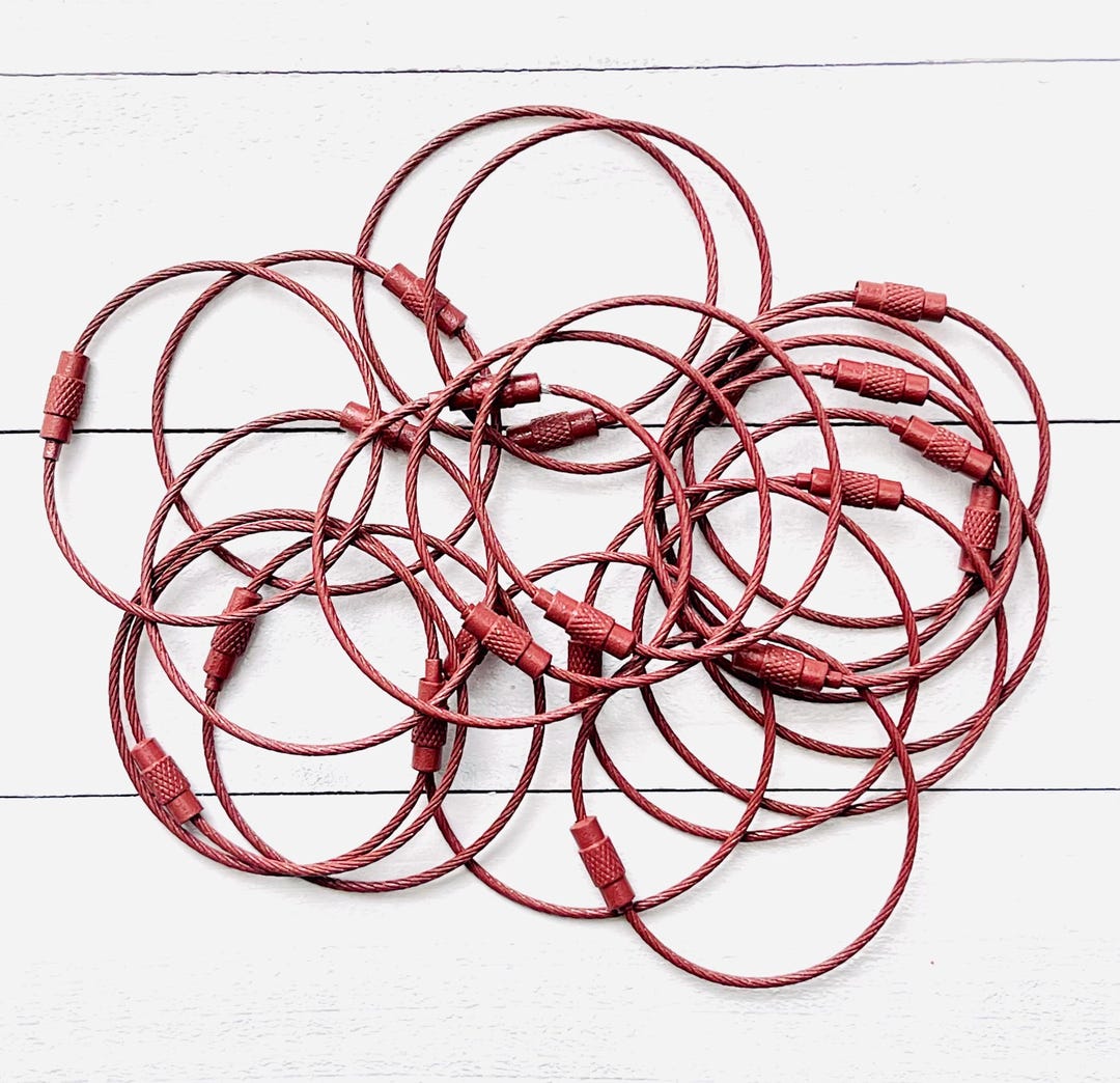 Set of 5 or 10, Brown Color, Beadable Cable for DIY Tumbler Cup Charms ...