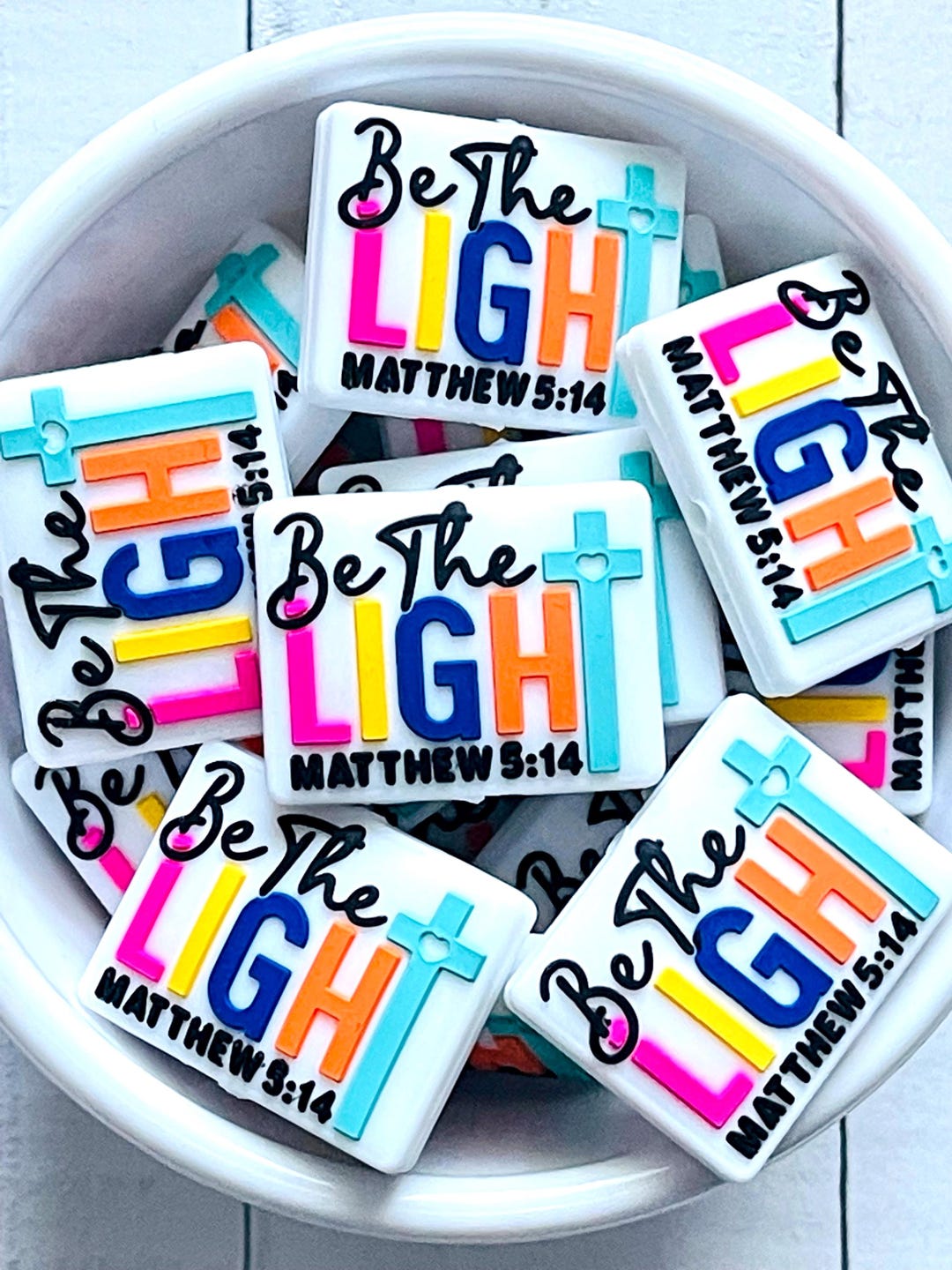 Be the Light in the Darkness Silicone Focal Bead, for Pen Keychain DIY ...