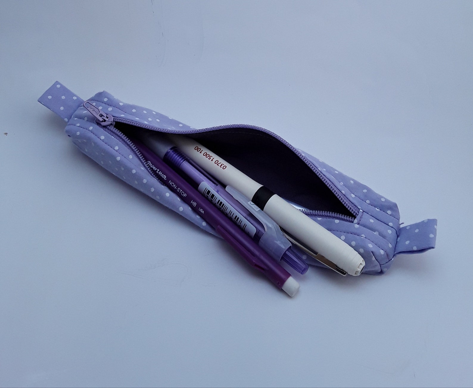 Small Handmade Purple Pencil Case-mini Zip Pouch-handbag - Etsy UK