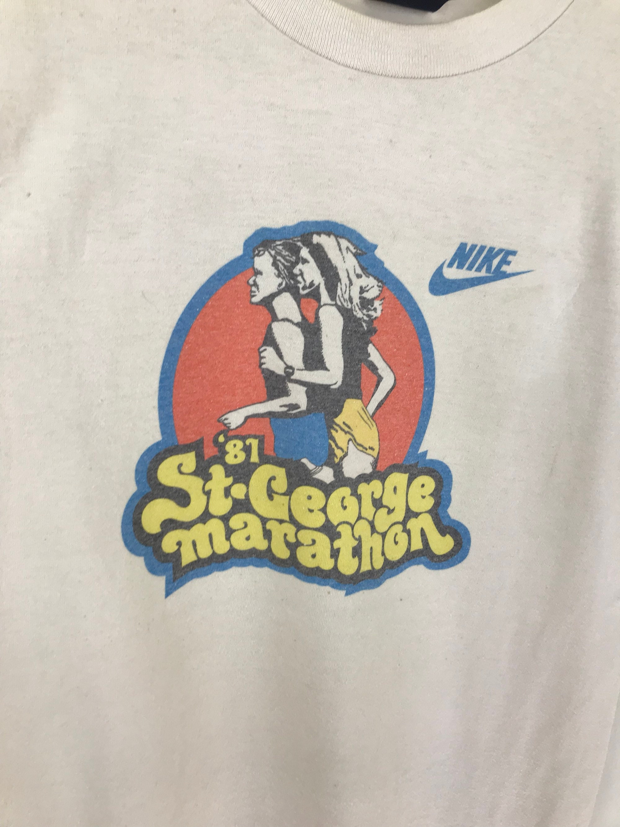 Vintage Nike Blue Tag 81 St George Marathon - Etsy