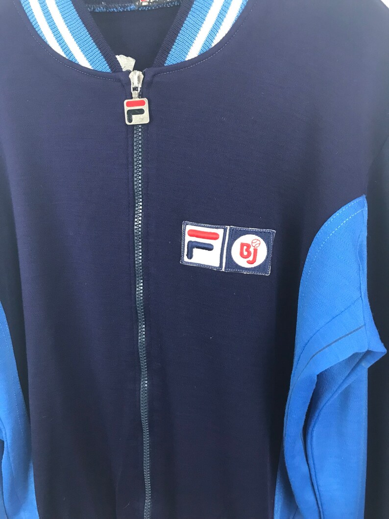 Fila Bjorn Borg Bomber Jacket Vintage 70s 80s Sportswear Bj Etsy
