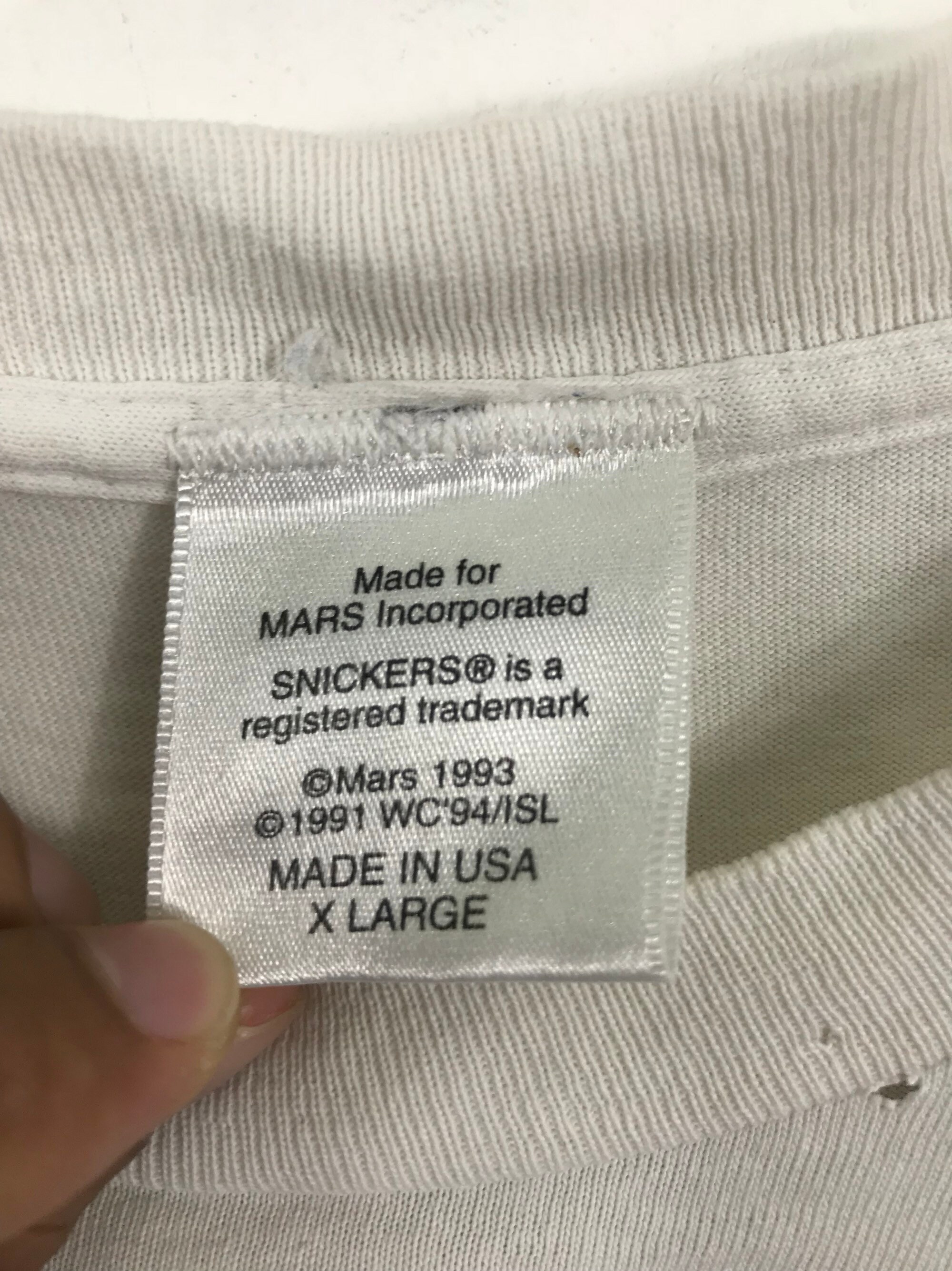 Snickers World Cup Usa 94 Logo Shirts Made in Usa XL Size - Etsy