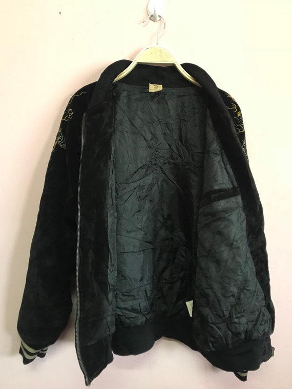 Sukajan Velvet Japan Yokosuka Jacket Large Size - Gem